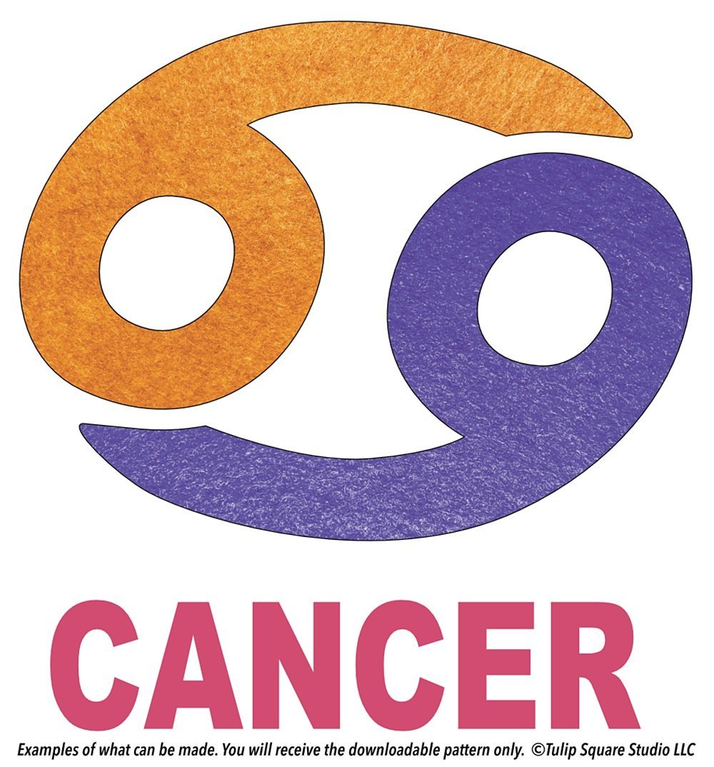 Free Zodiac Appliqué Pattern - Cancer - TulipSquare.com