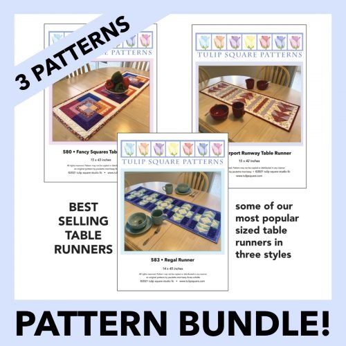 Pattern Bundle - Three Popular Sized Quilted Table Runner Patterns ...