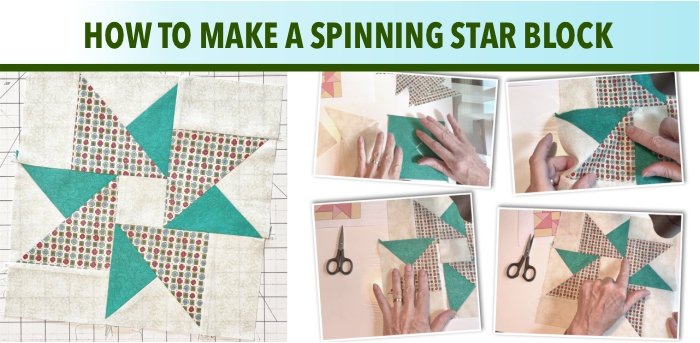How to make a spinning star quilt block - Tulip Square ~ Patterns for ...