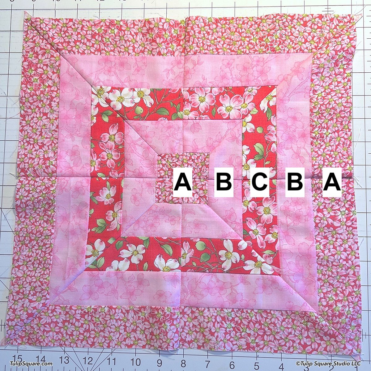 Mitered Corner Squares Quilt Block Tutorial - Tulip Square ~ Patterns ...