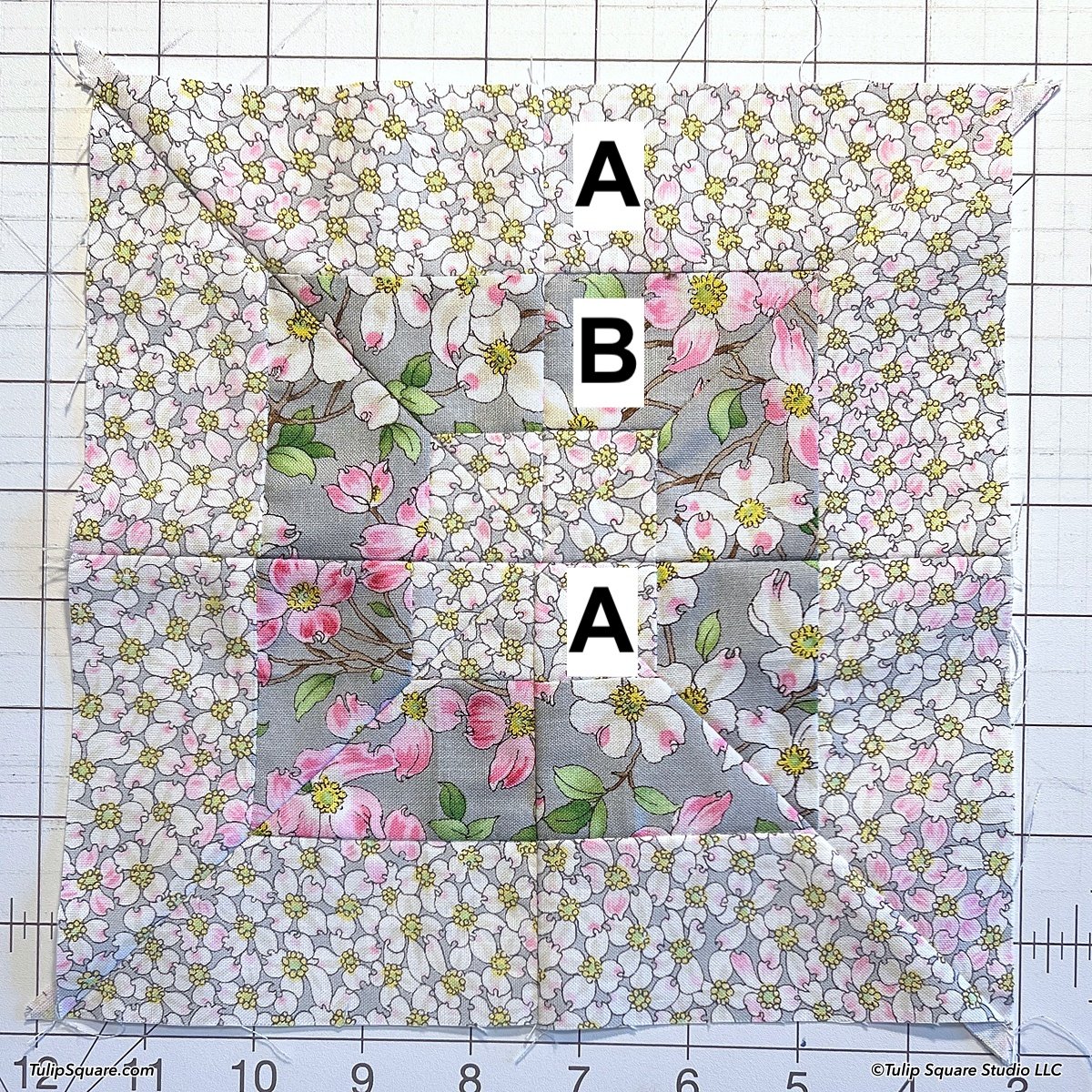 Mitered Corner Squares Quilt Block Tutorial - Tulip Square ~ Patterns ...