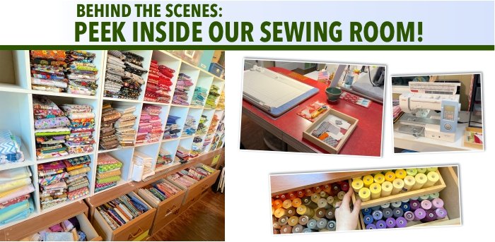 Sewing Room Video Tour - Tulip Square ~ Patterns for useful quilted goods