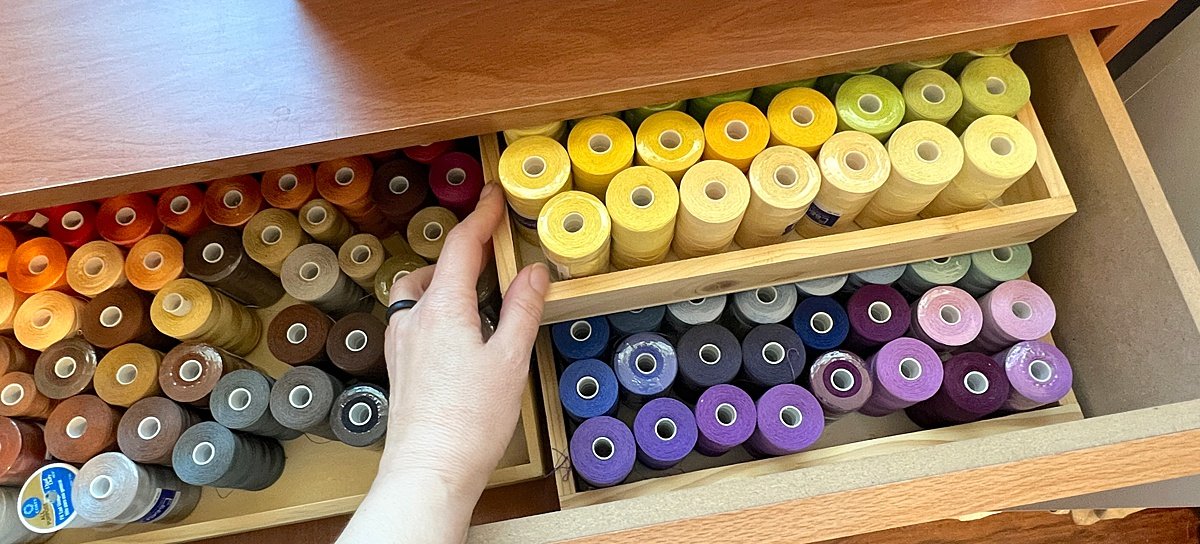 Sewing Room Tour - Tulip Square ~ Patterns for useful quilted goods
