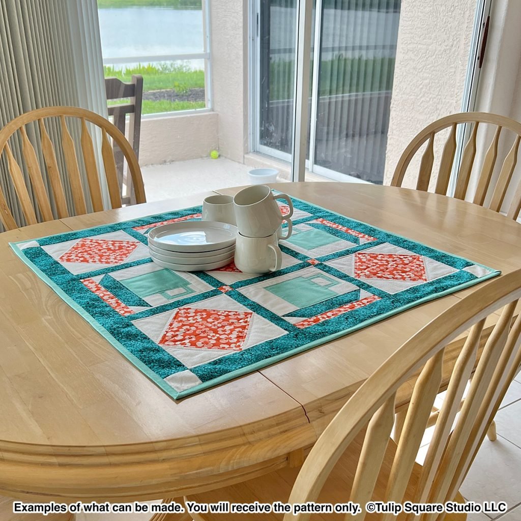 Coffee Time Table Topper Pattern #517 - Tulip Square ~ Patterns for ...