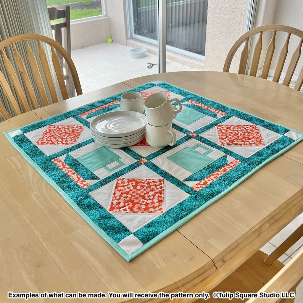 Coffee Time Table Topper Pattern #517 - Tulip Square ~ Patterns for ...