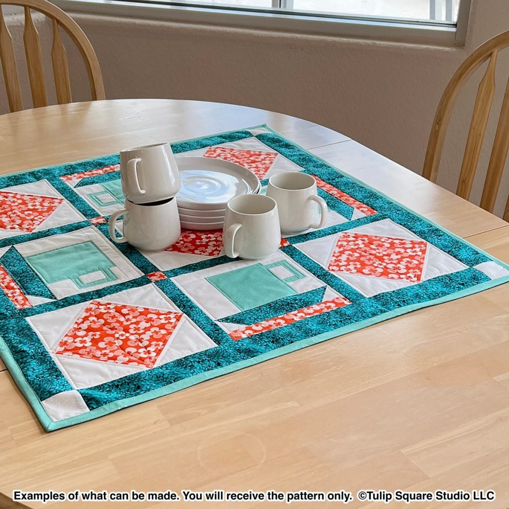 Coffee Time Table Topper Pattern #517 - Tulip Square ~ Patterns for ...