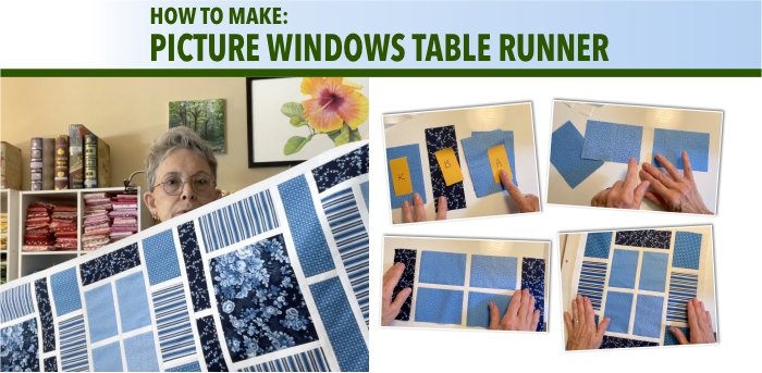 Sew Along with Pattern 599 - Picture Windows Table Runner - Tulip ...