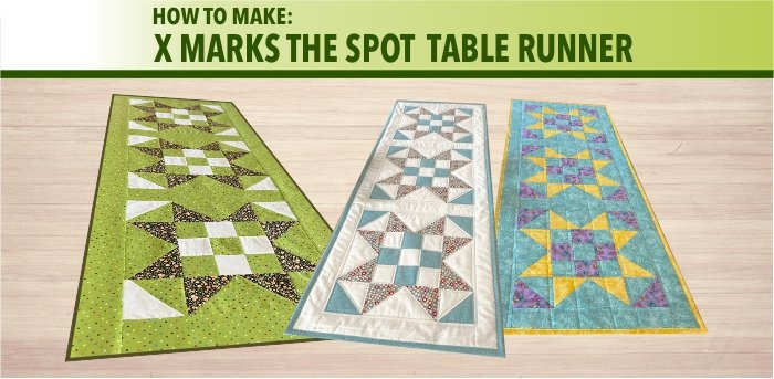 Sew Along with Pattern 595 - X Marks the Spot Table Runner - Tulip ...