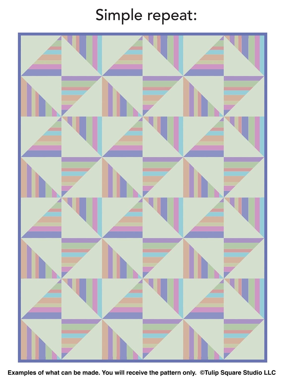 Scrappy Split Stripes Quilt Block - Tulip Square ~ Patterns for useful ...