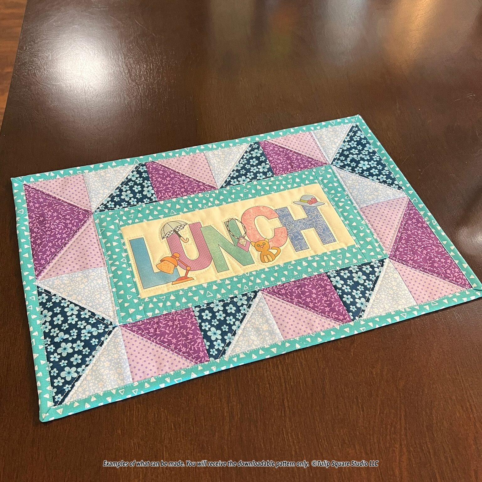 Center Stage Placemat Pattern #642 - Tulip Square ~ Patterns for useful ...