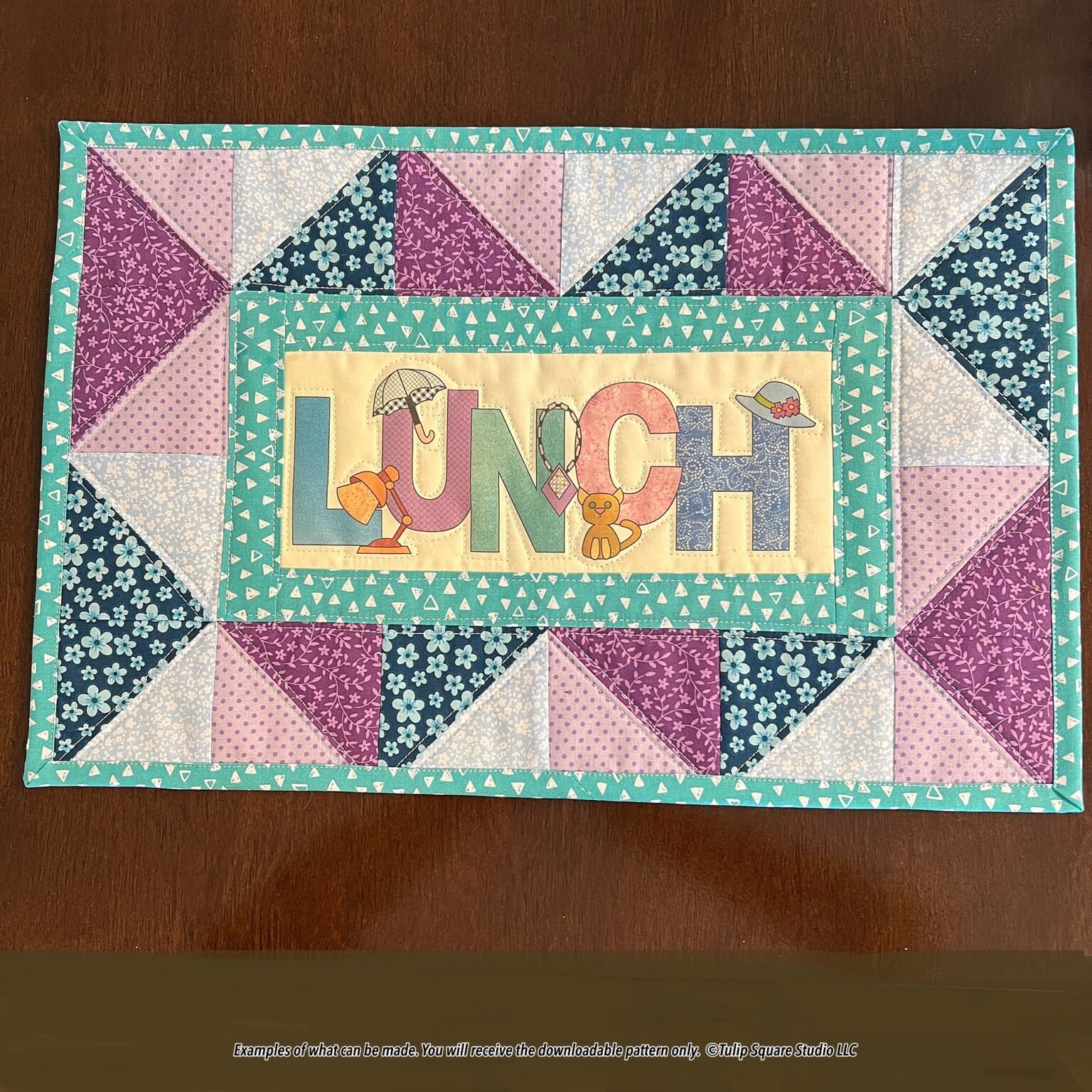 Center Stage Placemat Pattern #642 - Tulip Square ~ Patterns for useful ...